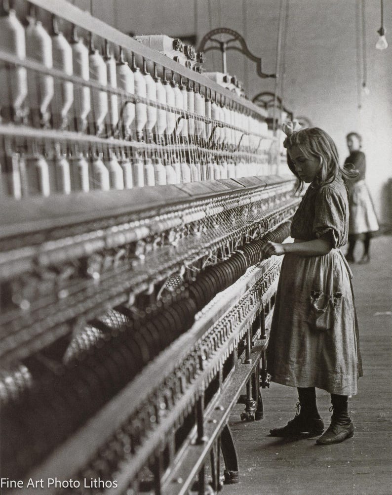Historical Document: Lewis Hine's Powerful "child Labor - Girls in ...