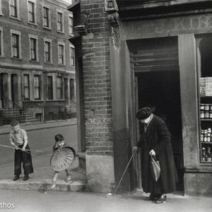 Marc Riboud - in Front of a Grocery in the London Suburb of Greenwich ...