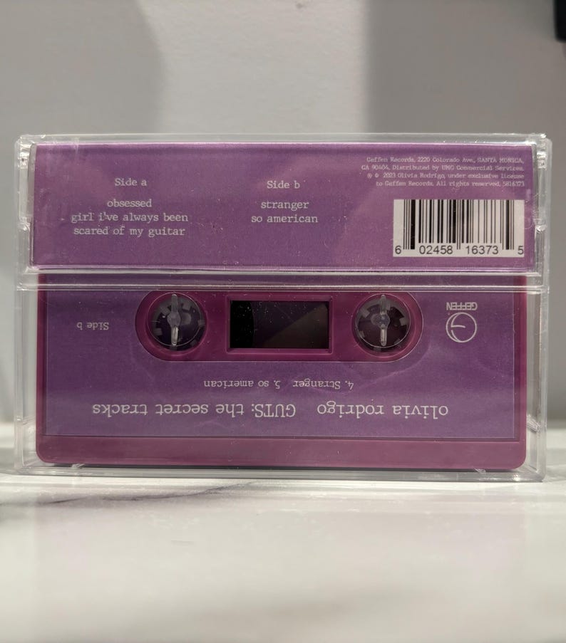 Olivia Rodrigo GUTS: the Secret Tracks Cassette - Etsy