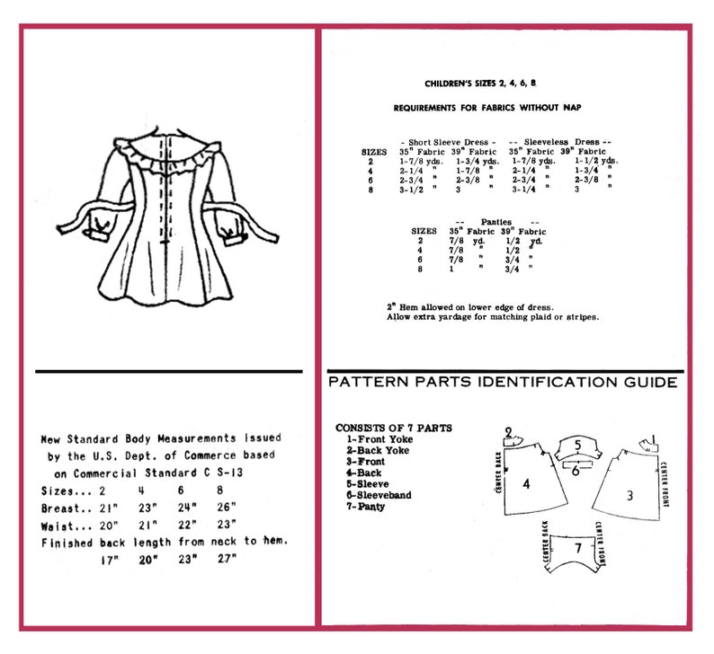 Anne Adams 4822 - Size 2 Dress - Vintage Sewing Pattern PDF Digital ...