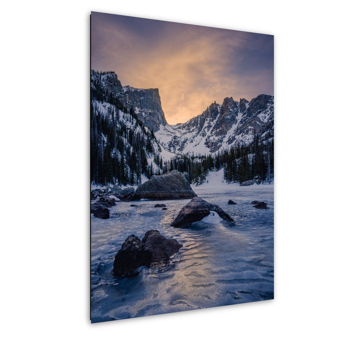 Dream Lake Frozen Ripples – Winter Colorado Wall Art | Rocky Mountains ...