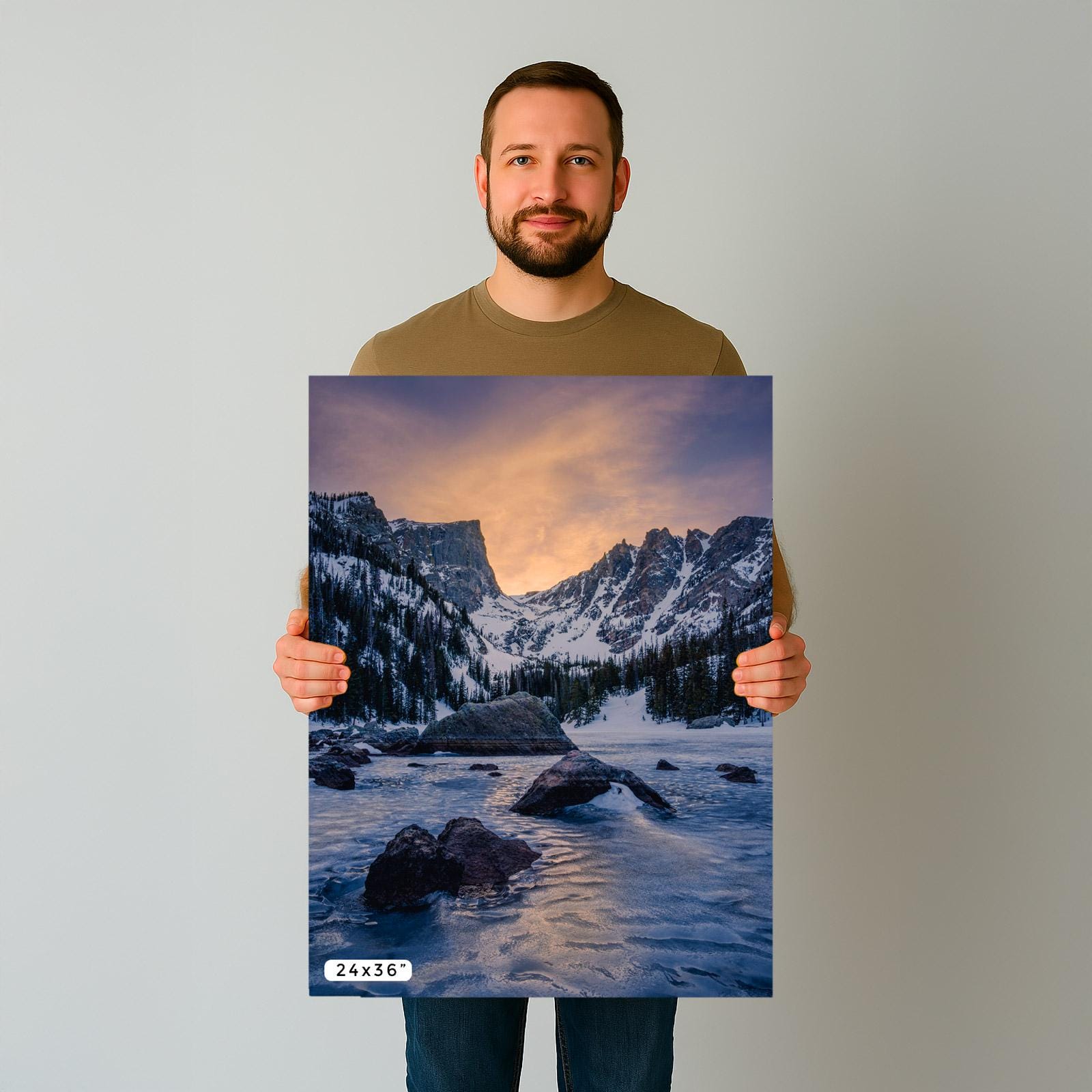 Dream Lake Frozen Ripples – Winter Colorado Wall Art | Rocky Mountains ...