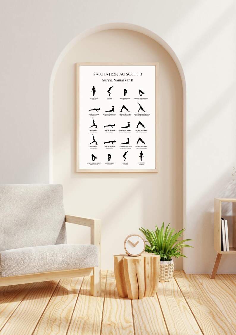 Sun Salutation Poster B | A3 PDF Poster to Download - Etsy