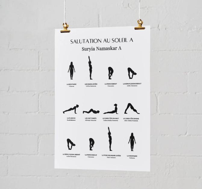 Sun Salutation Poster A | A3 PDF Poster to Download - Etsy