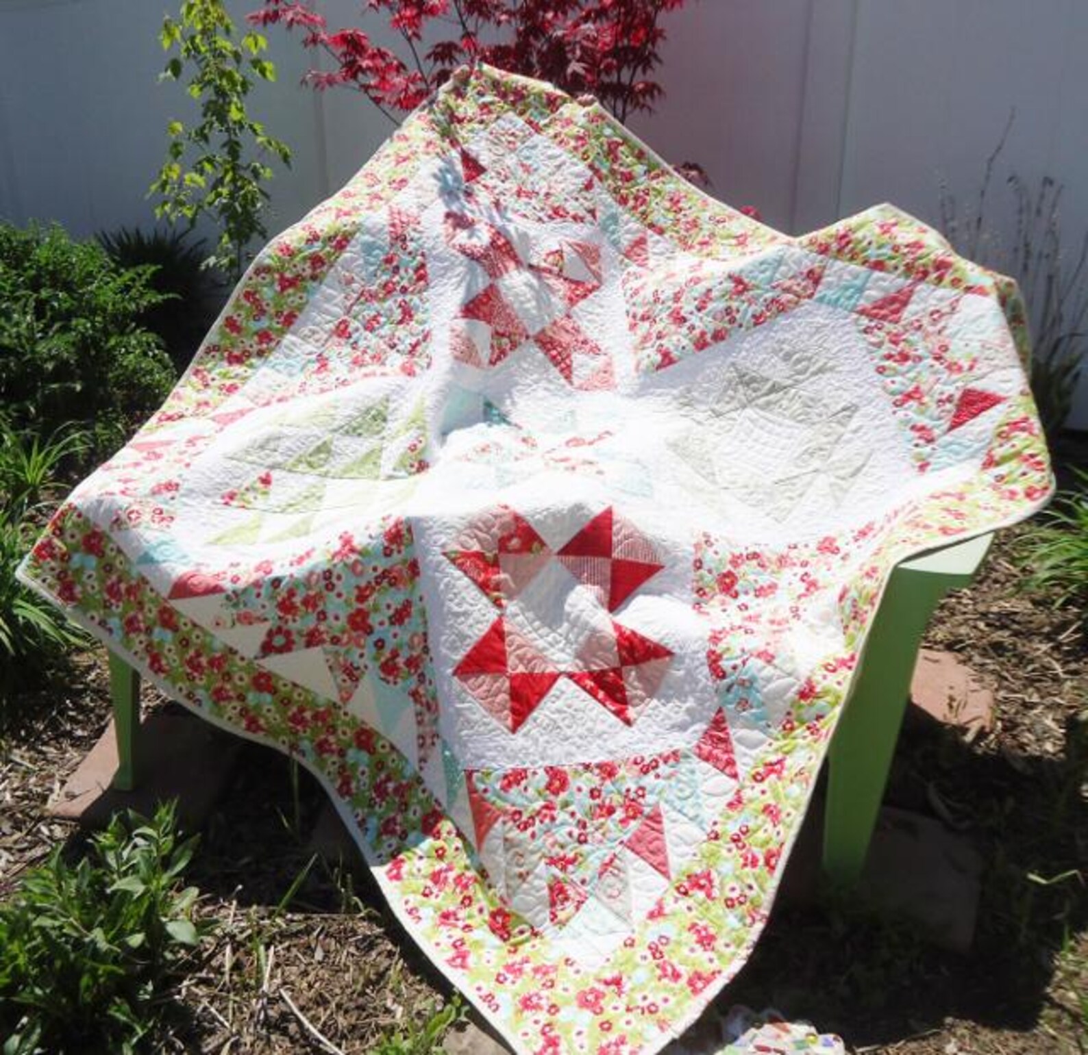 5-block Charm Square Sampler Quilt - From Pre Cut 5 Inch Fabrics - Etsy