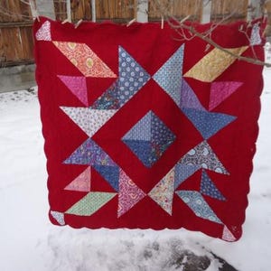 Diamond Star Quilt PDF Pattern - From Pre-cut 10 Inch Fabric Squares - Etsy