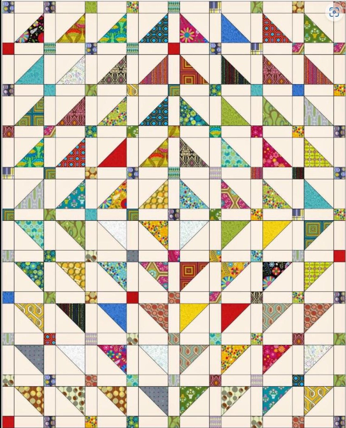 Jelly Turnover Quilt Pattern PDF - From Pre-cut 2 1/2 Strips and 5 ...