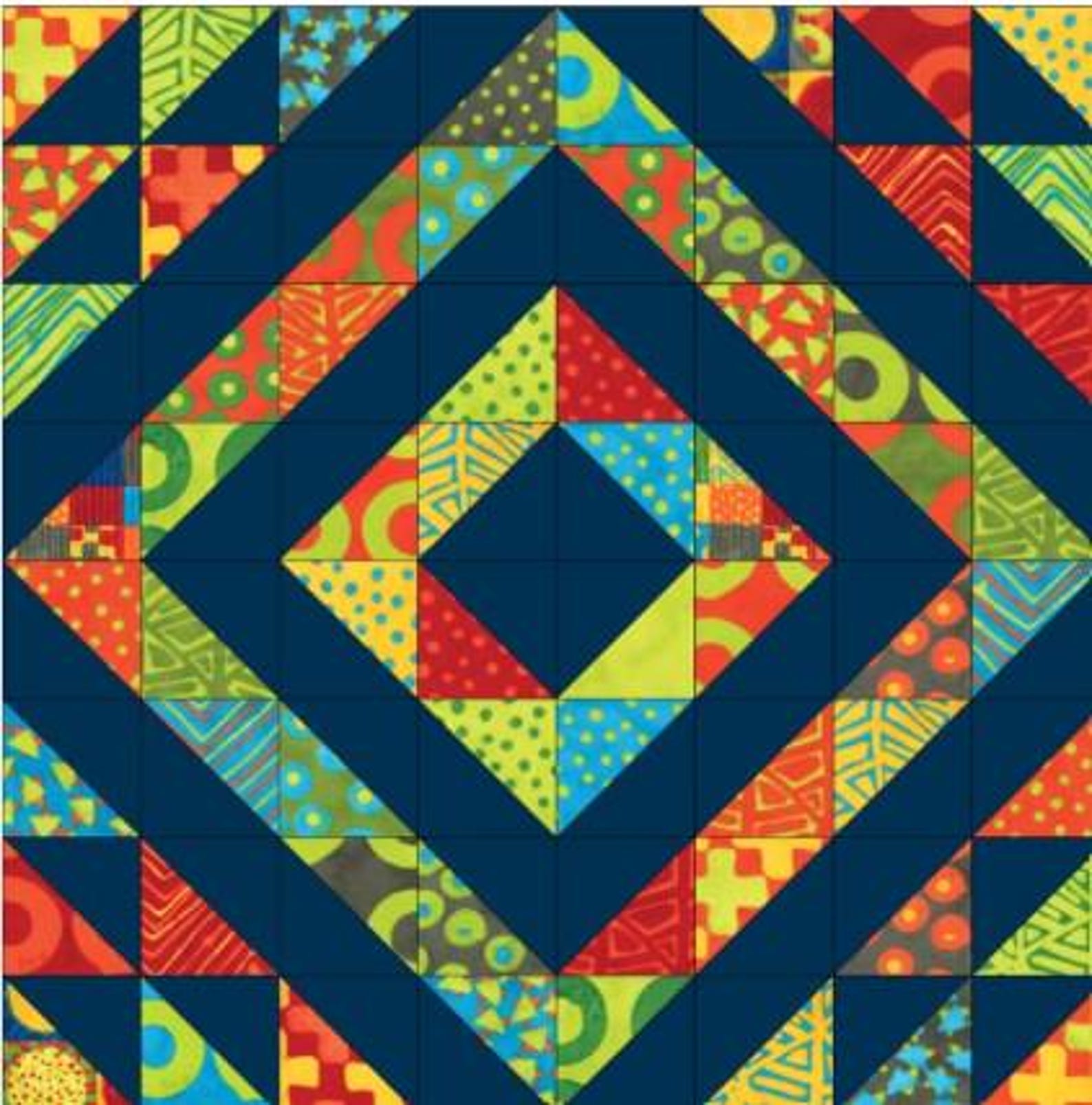 Diamond Jubilee PDF Quilt Pattern - Use Pre-cut 10" or 5" Fabric ...