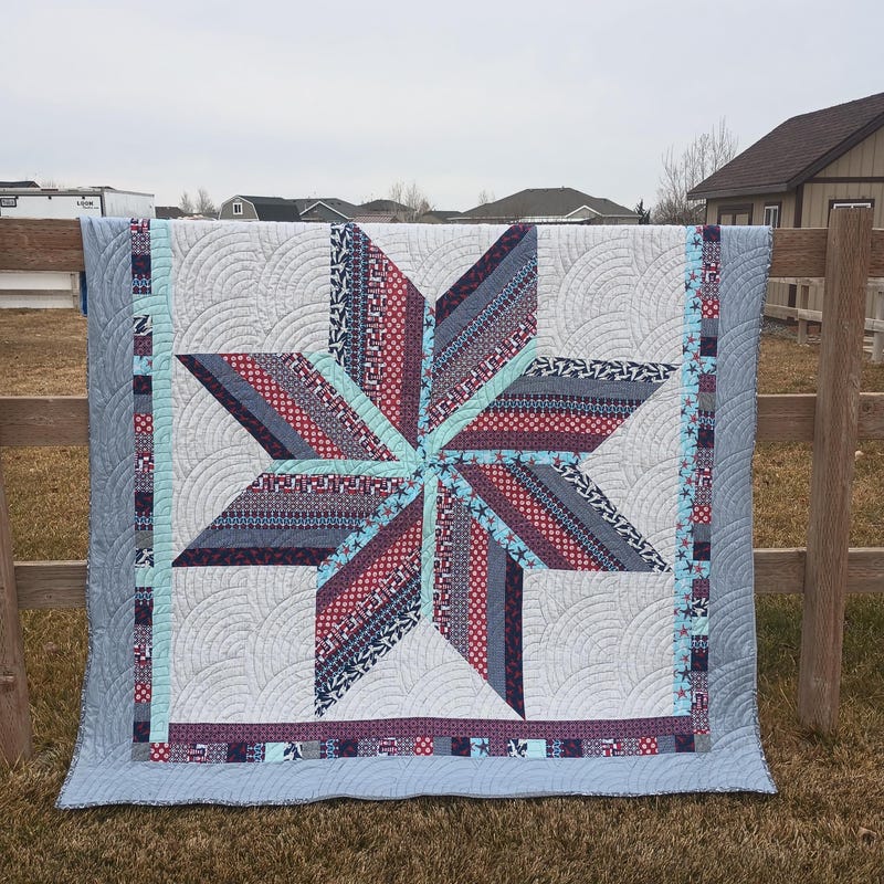 Lone Star Christmas Quilt - Etsy