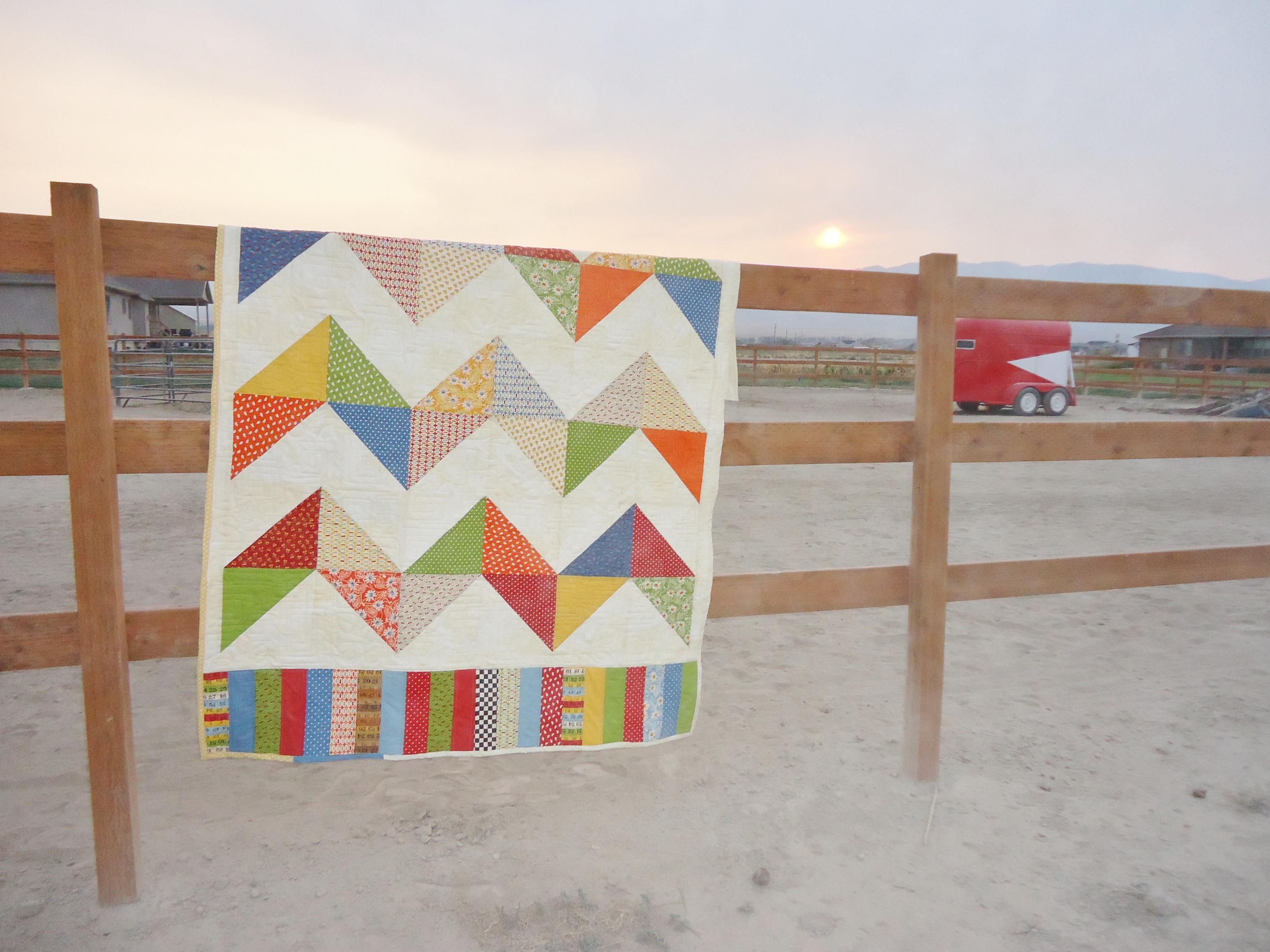 Chevron Quilt Pattern PDF - From Pre-cut 10 Inch Fabric Squares - Etsy