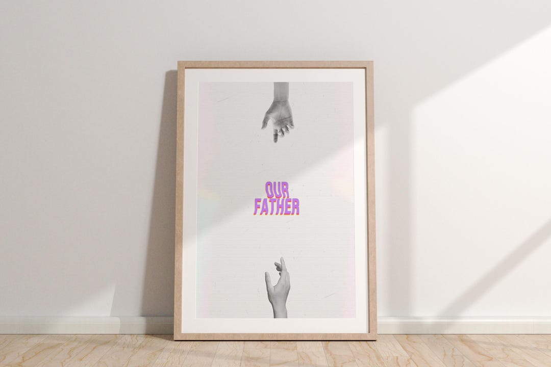 Our Father – Christian Wall Art Printable, Lord’s Prayer Design, Faith ...