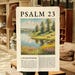 Psalm 23 Christian Wall Art, the Lord is My Shepherd Poster, Vintage ...