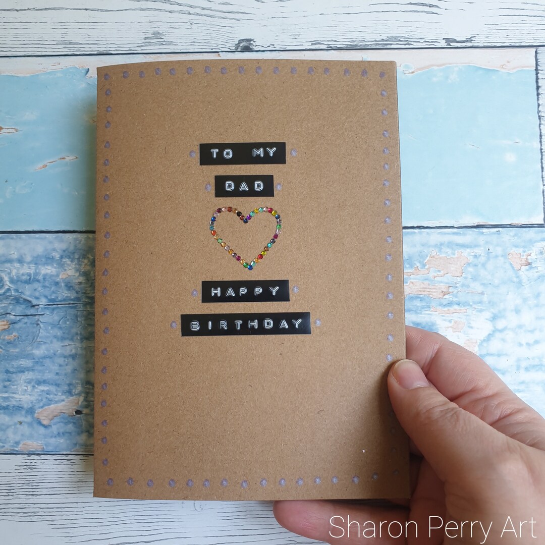 To My Dad, Happy Birthday Card, Blank Inside - Etsy