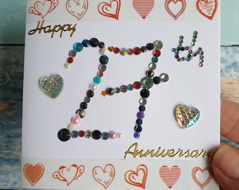 27th Wedding Anniversary Card - Etsy