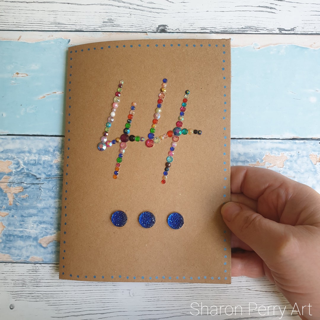 44 Greeting Card Anniversary Birthday Blank Numbered Card - Etsy