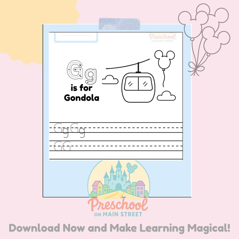 Alphabet Tracing Worksheets F–J | Preschool Printable Learning Set ...