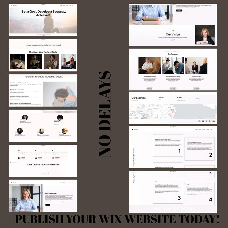 Editable Wix Website Template Life Coach Site Health Coach Website ...