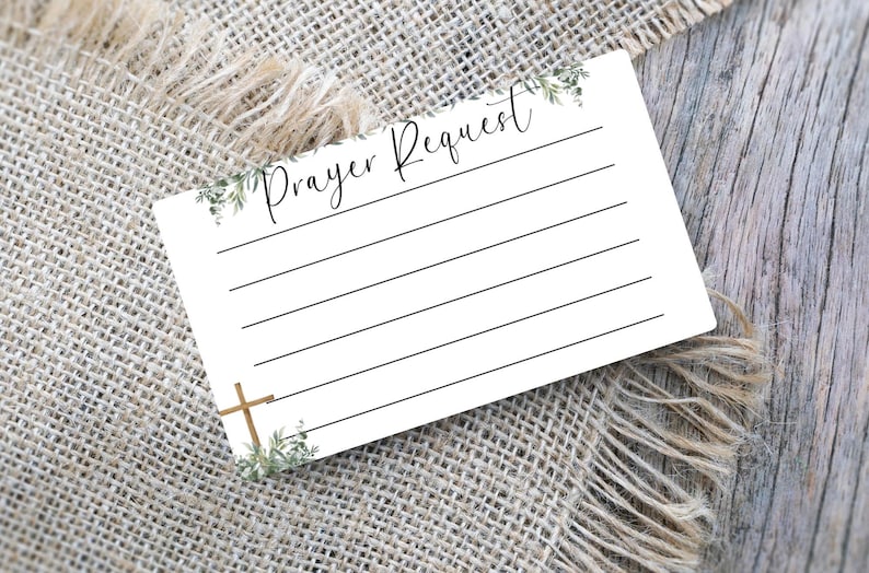 Prayer Request Cards, Prayer Request Card, Prayer Request, Prayer Cards ...