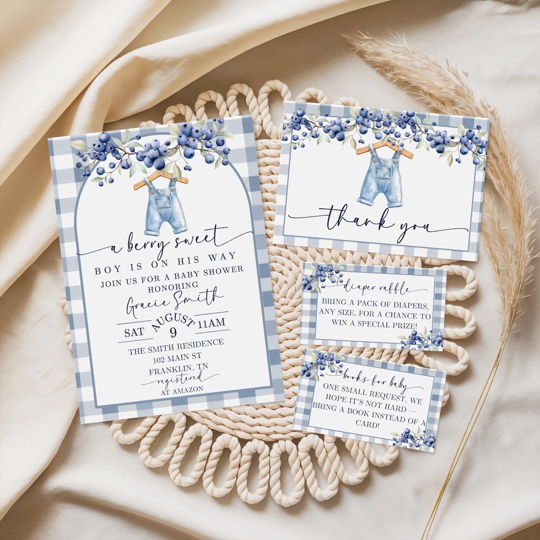 Berry Sweet Baby Shower, Berry Sweet Boy Baby Shower, Baby Shower ...