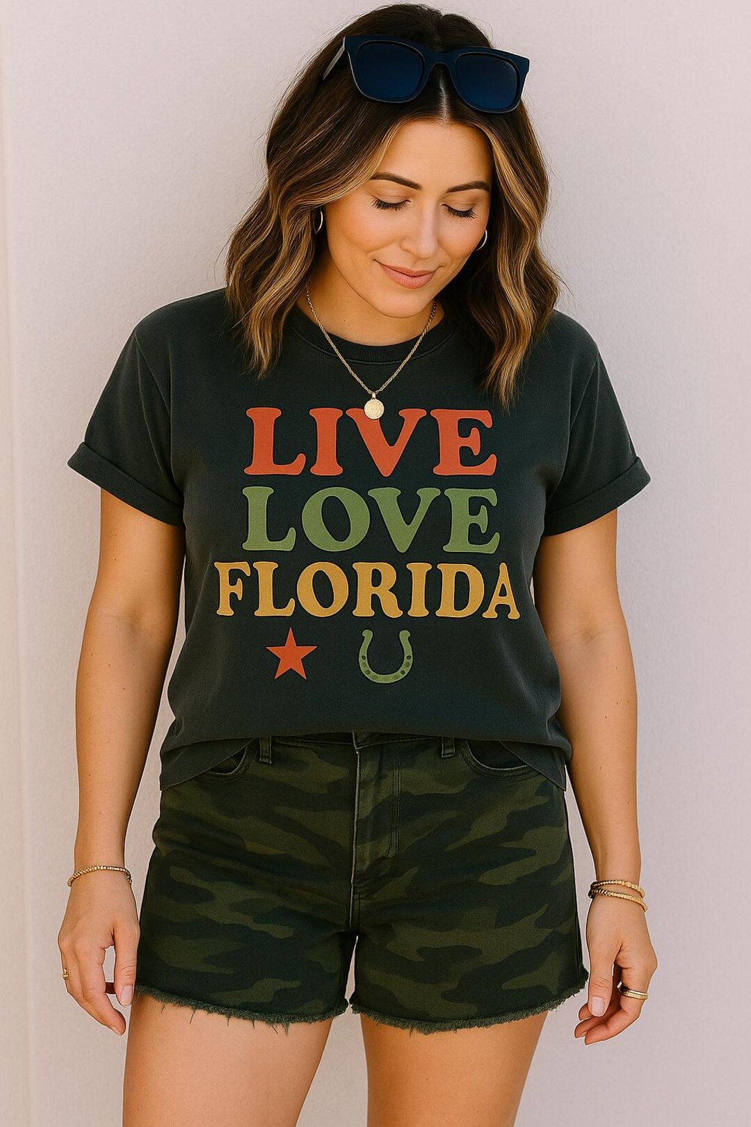 Live Love Florida, Casual Summer Tee, Florida Pride, Beachwear, Gift ...