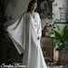 Satin Bridal Robe Angel Wing Sleeve Bridal Lingerie Wedding Sleepwear ...