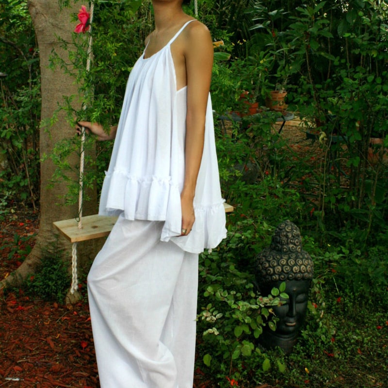 Babydoll Pajama Set White - Etsy