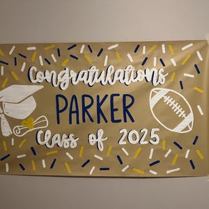 Hand Painted Custom Graduation Banner - Etsy
