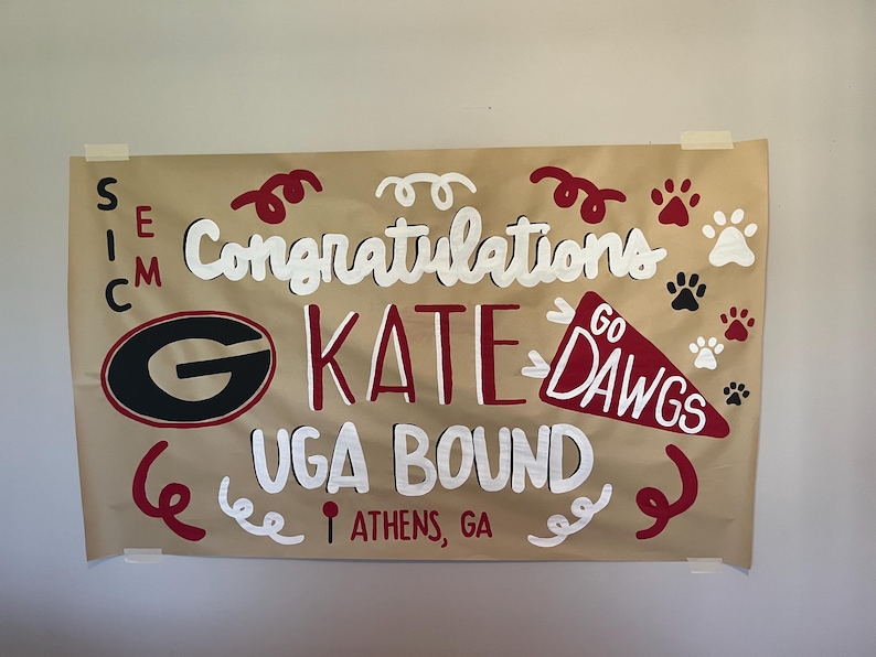 Hand Painted Custom Graduation Banner - Etsy