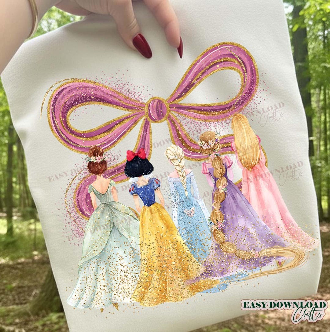 Watercolor Preppy Coquette Png, Princesses Coquette Bow Shirt Design ...