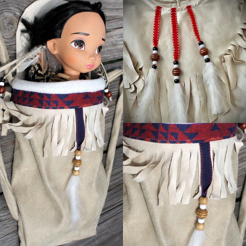 Dress/cradle Board Papoose Set Native American Girl Inspired Set for ...