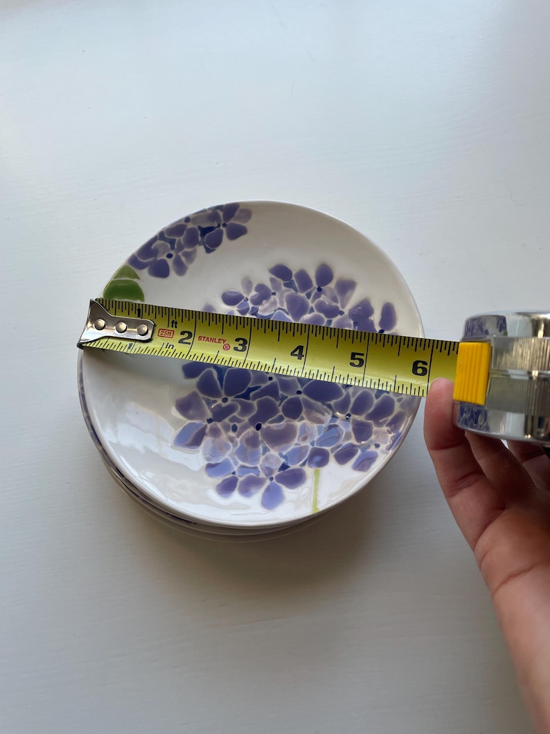 Hydrangea Plates, Small 6” Dessert Plates, Bread Plates - Etsy