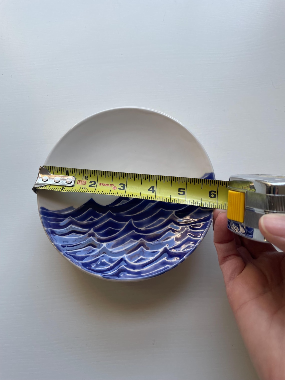 Coastal Dessert Plates, Set of Six Ceramic Ocean, Sea, Sound, Water ...