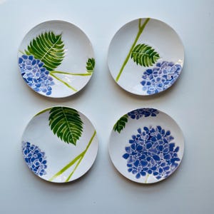 Hydrangea Plates, Small 6” Dessert Plates, Bread Plates - Etsy