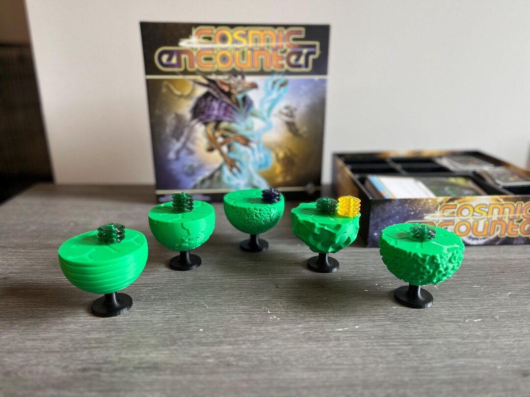 3D Planets for Cosmic Encounters Board Game - Set of 5 Game Pieces 3D ...
