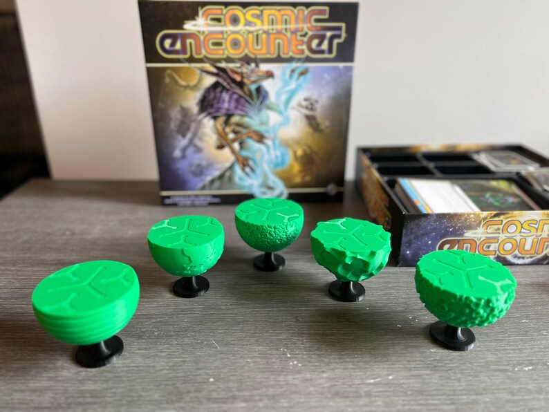 3D Planets for Cosmic Encounters Board Game - Set of 5 Game Pieces 3D ...
