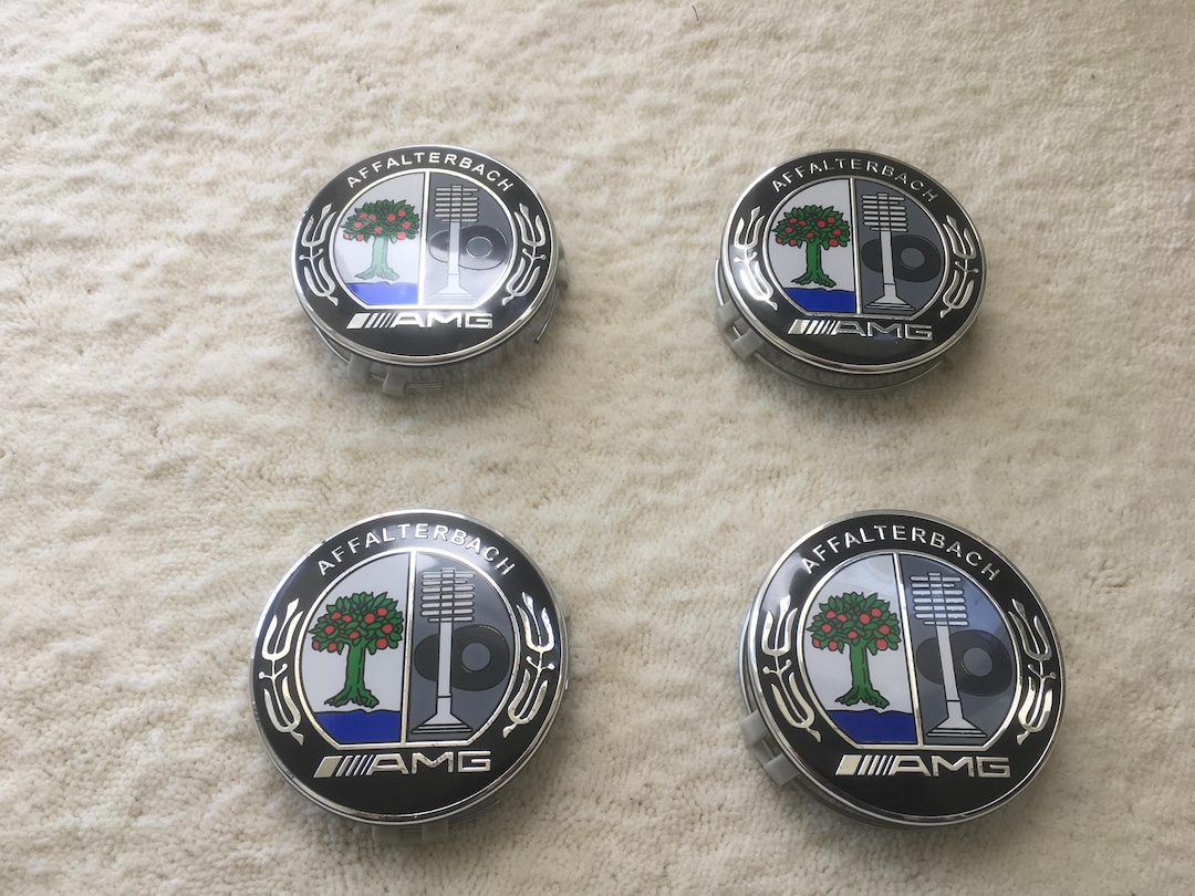 Set of 4 Pcs Wheel Center Hub Caps for Mercedes Benz AMG Affalterbach ...