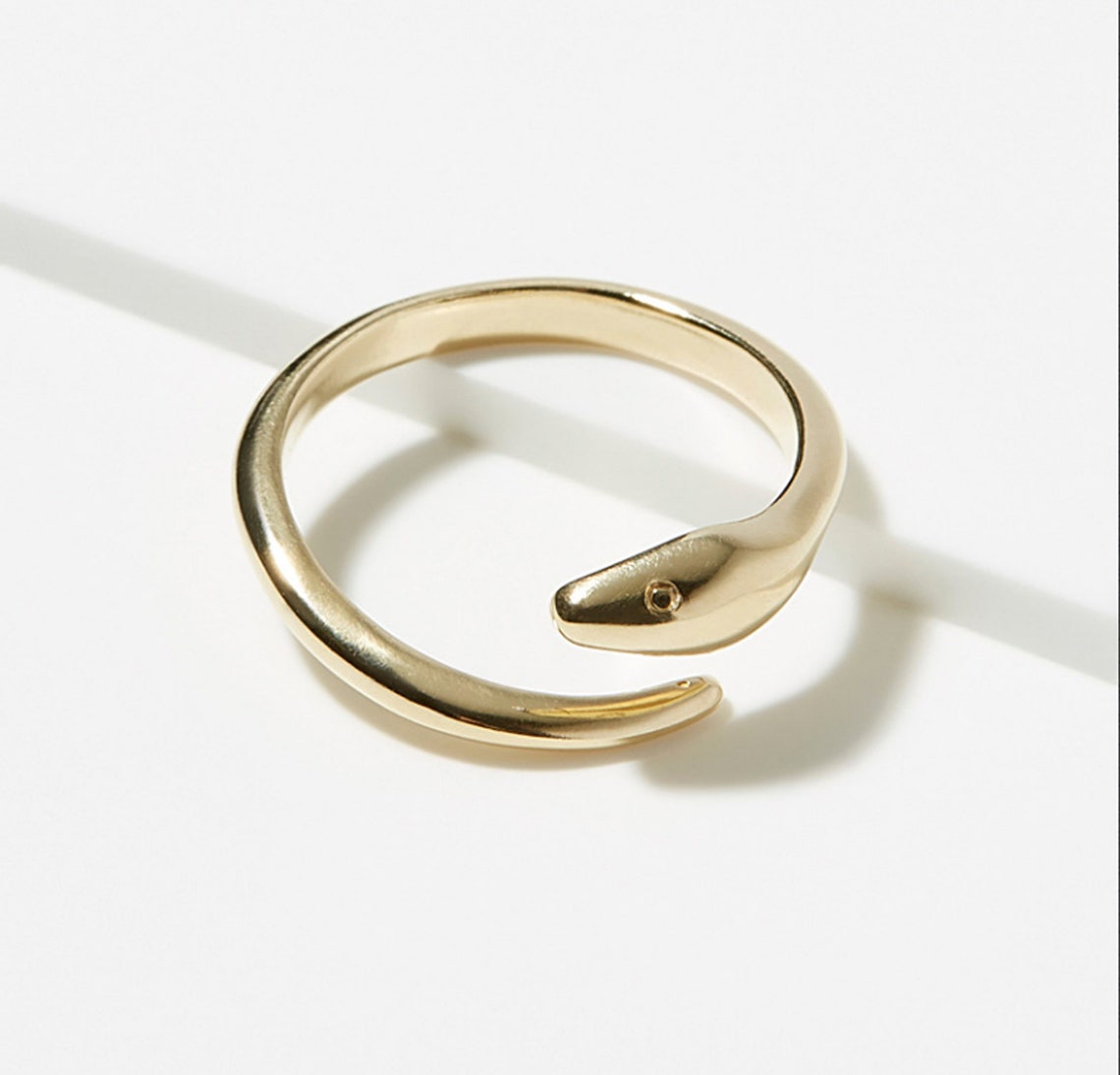 Brass Snake Ring - Etsy