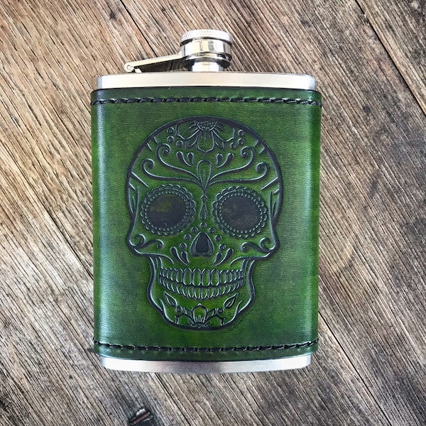 Skull Flask - Etsy