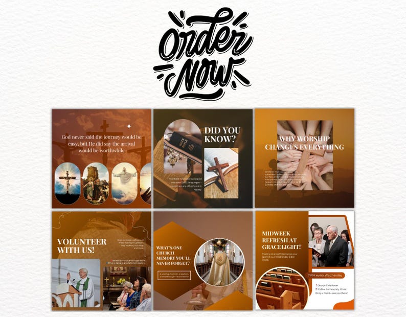 Church Social Media Templates | Ministry & Christian Outreach (canva ...