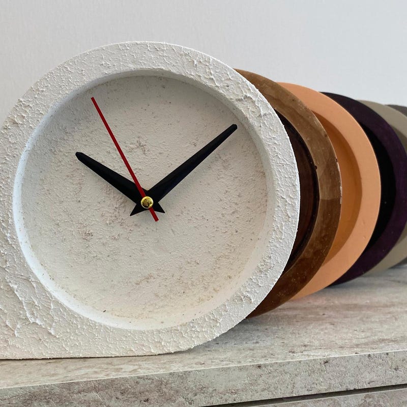 Concrete Clock - Etsy