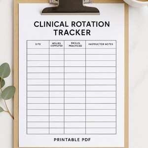 Clinical Rotation Tracker - Etsy