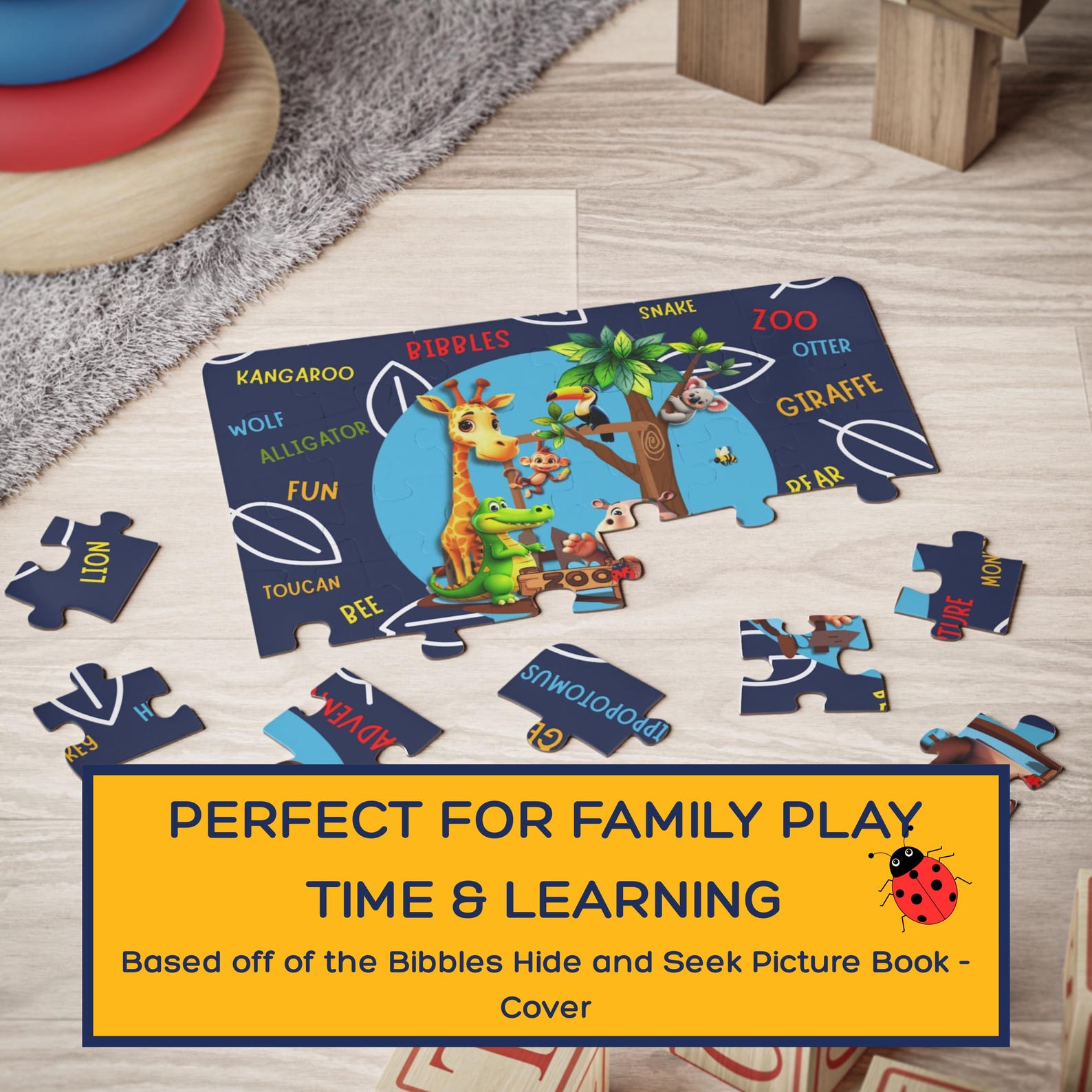 Bibbles Zoo Adventure Puzzle for Kids | 30-piece Educational Jigsaw ...