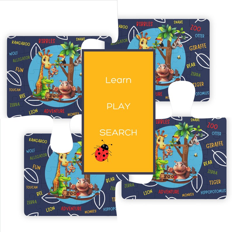 Bibbles Zoo Adventure Puzzle for Kids | 30-piece Educational Jigsaw ...