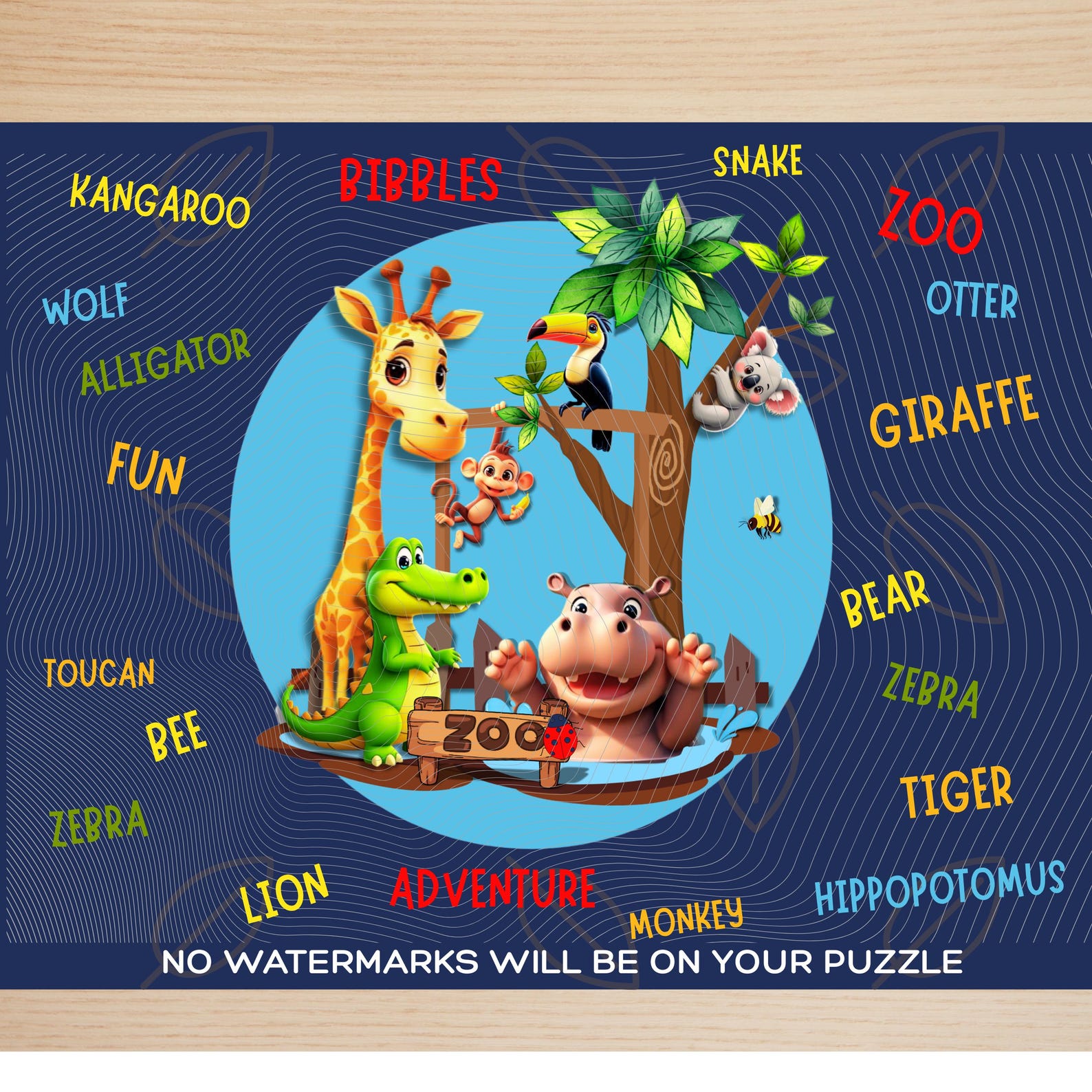 Bibbles Zoo Adventure Puzzle for Kids | 30-piece Educational Jigsaw ...