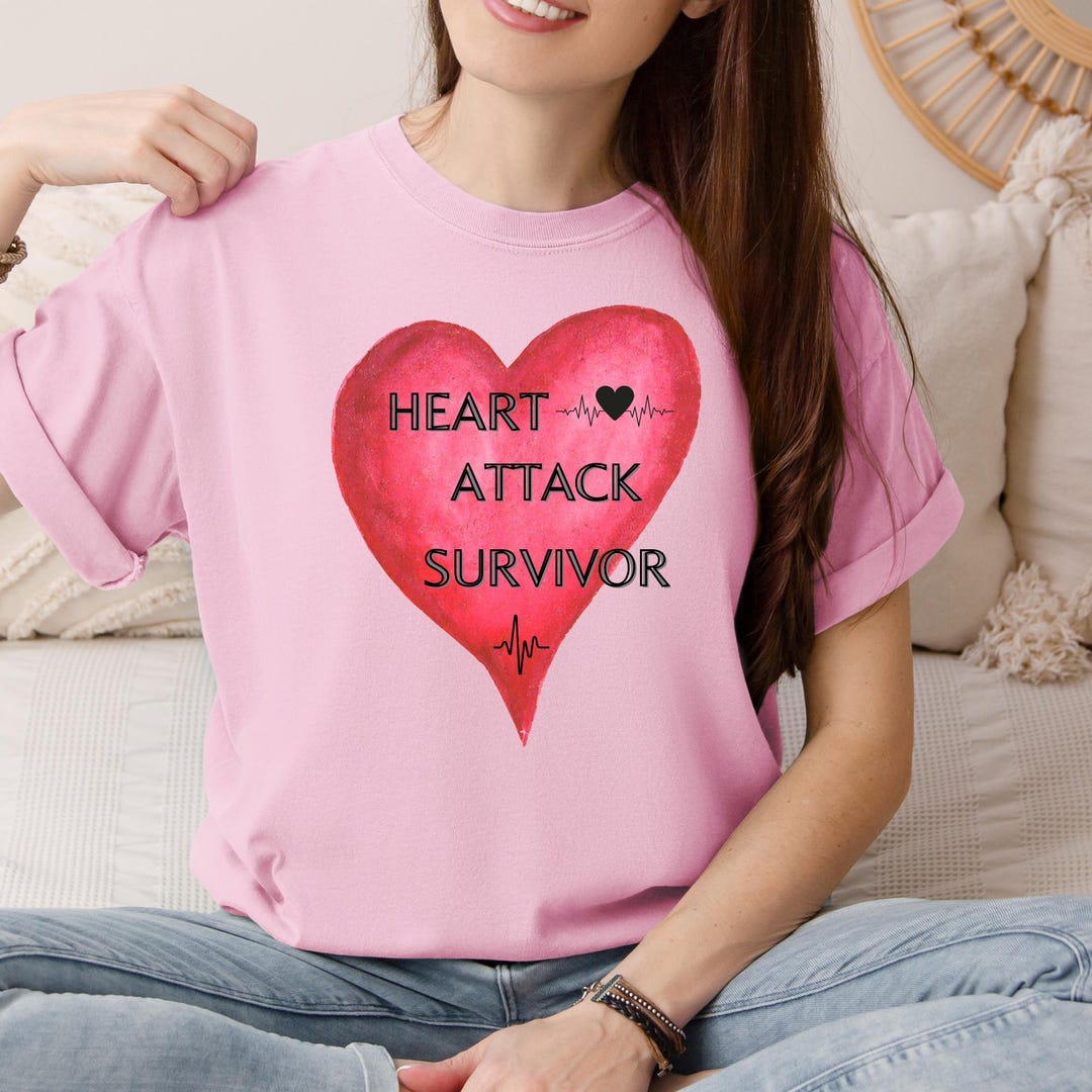 Heart Attack Survivor T-shirt, I Survived a Heart Attack, Heart Attack ...