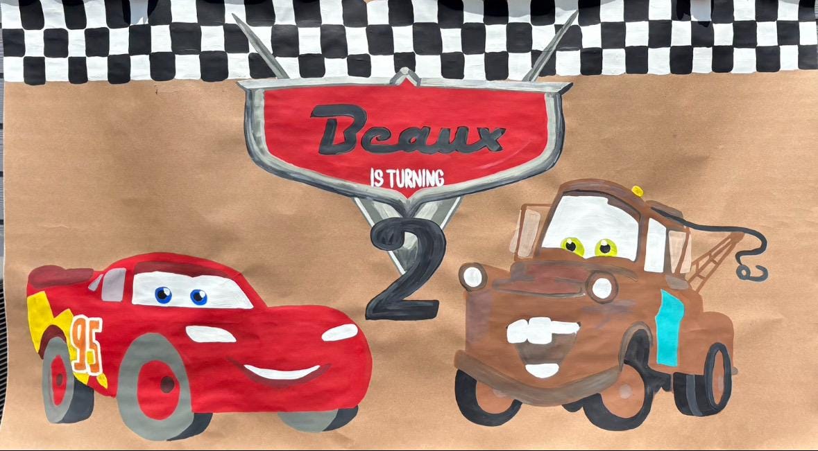 Cars Birthday Banner - Etsy