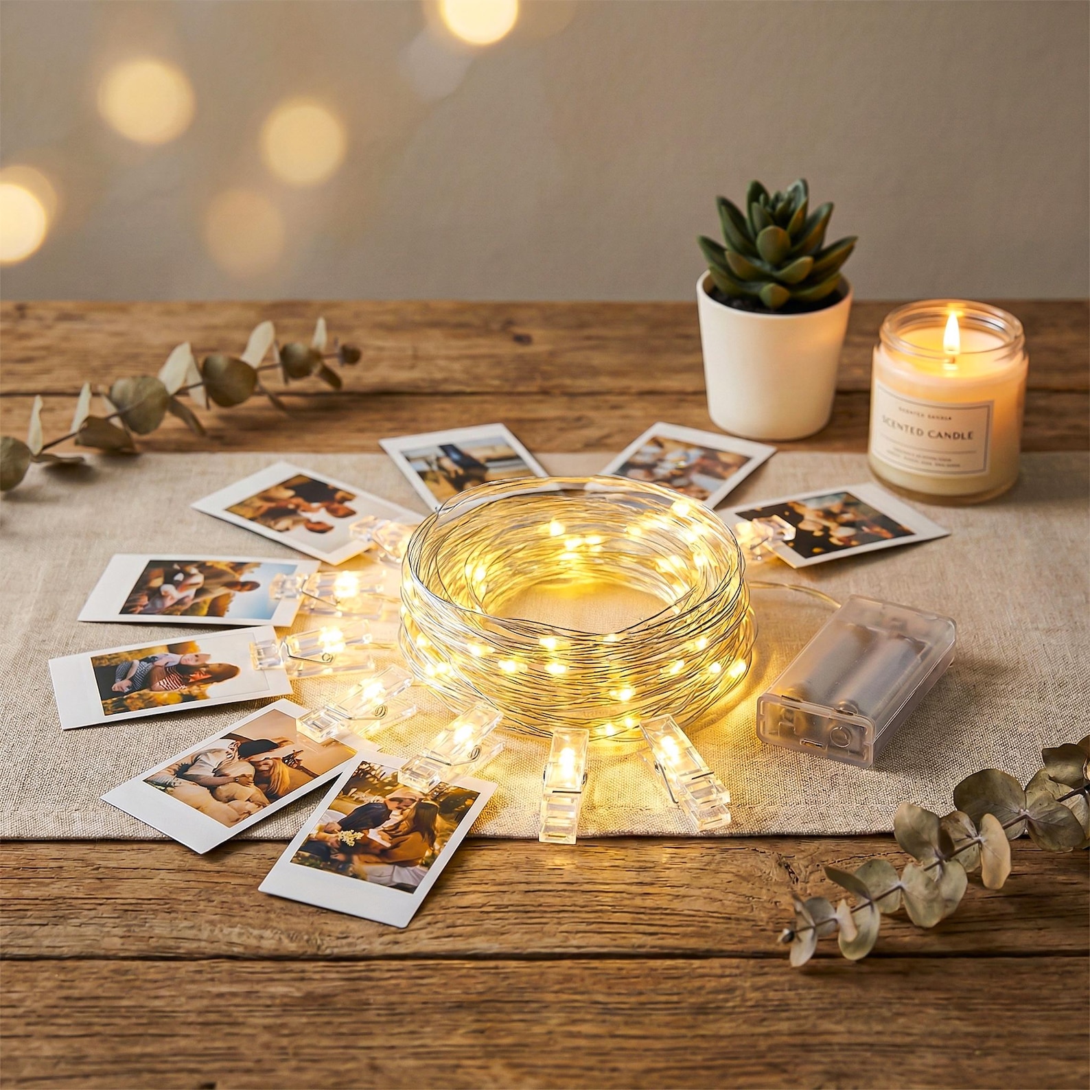 Photo Clip String Lights, Warm White LED Fairy Lights, Bedroom Decor - Etsy
