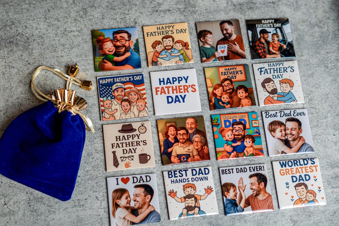 Fathers Day Gift - Custom Photo Magnets - Best Father Days Gift ...