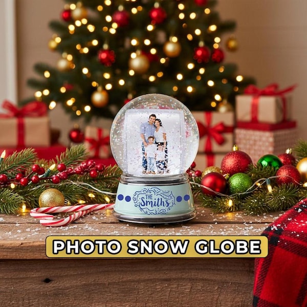 Custom Photo Personalized Snow Globe - Etsy