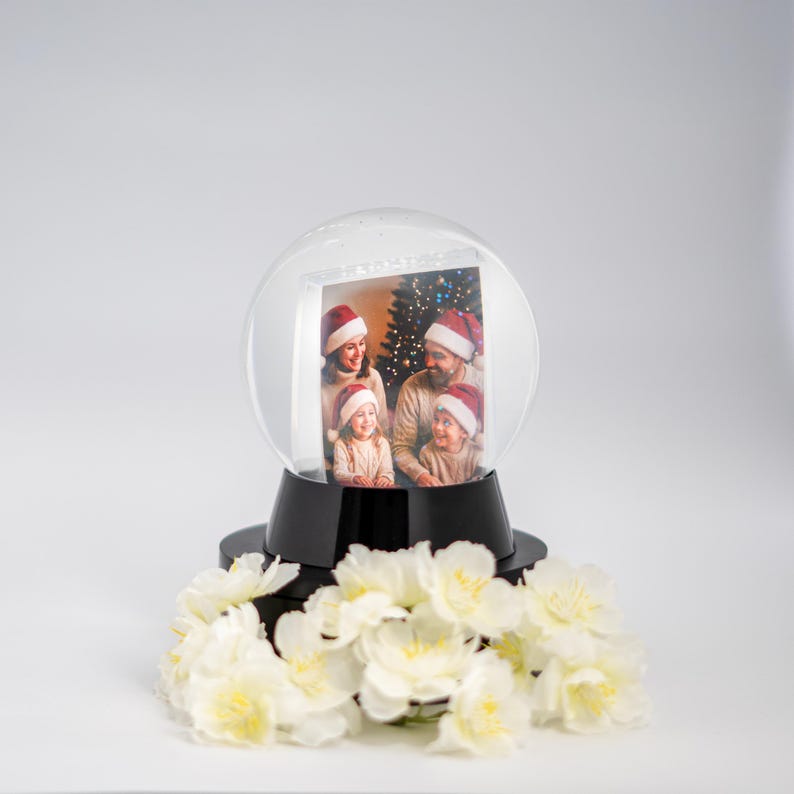 Personalized Photo Snow Globe | Family Christmas Keepsake - Etsy